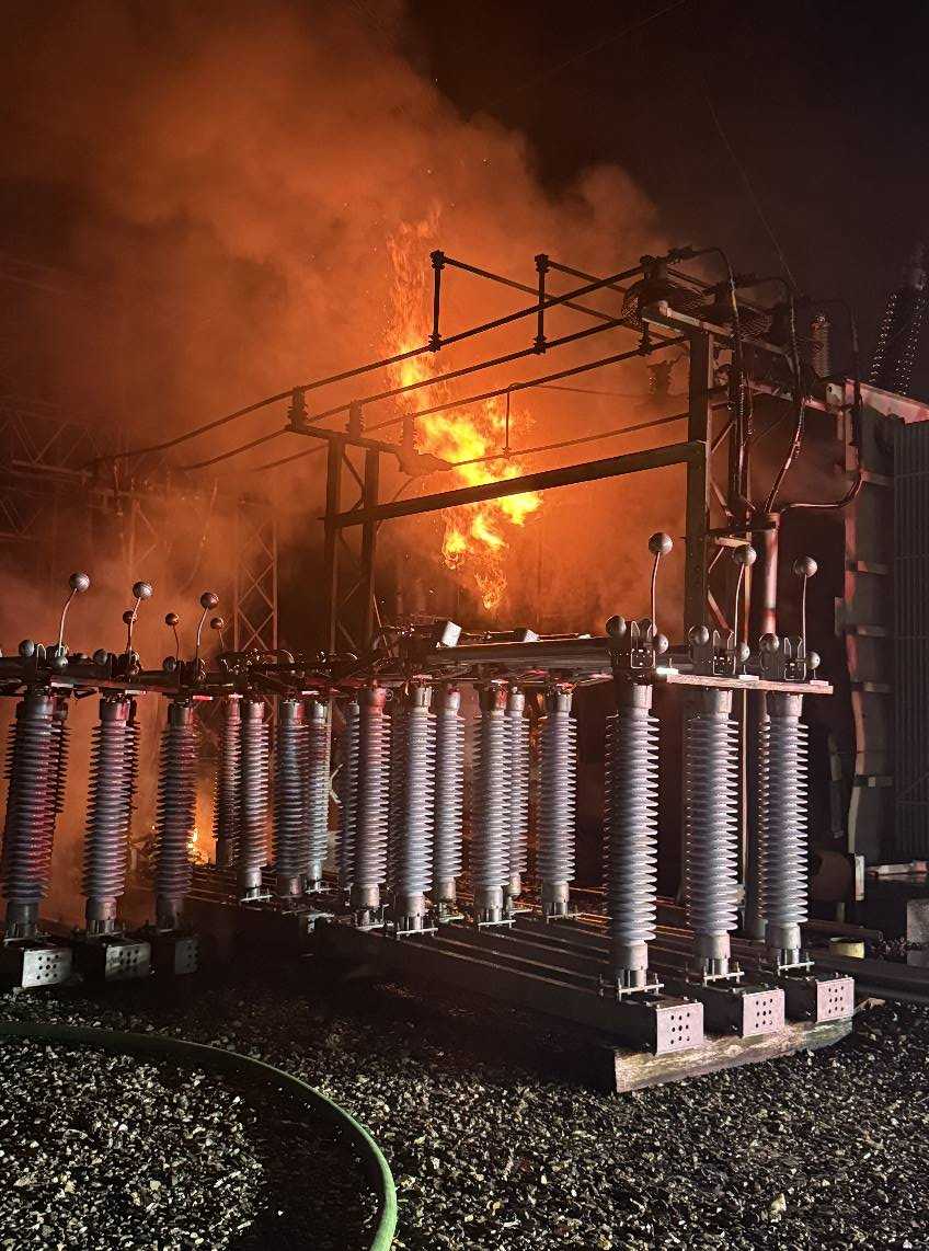NEW PHOTOS | Substation fires knock out power for thousands as ...