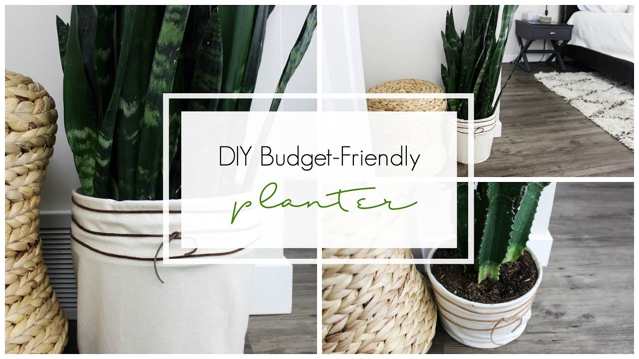 DIY Budget-Friendly Canvas Planter