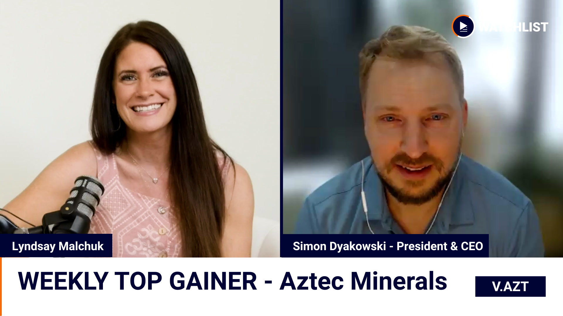 Aztec Minerals President & CEO Simon Dyakowski