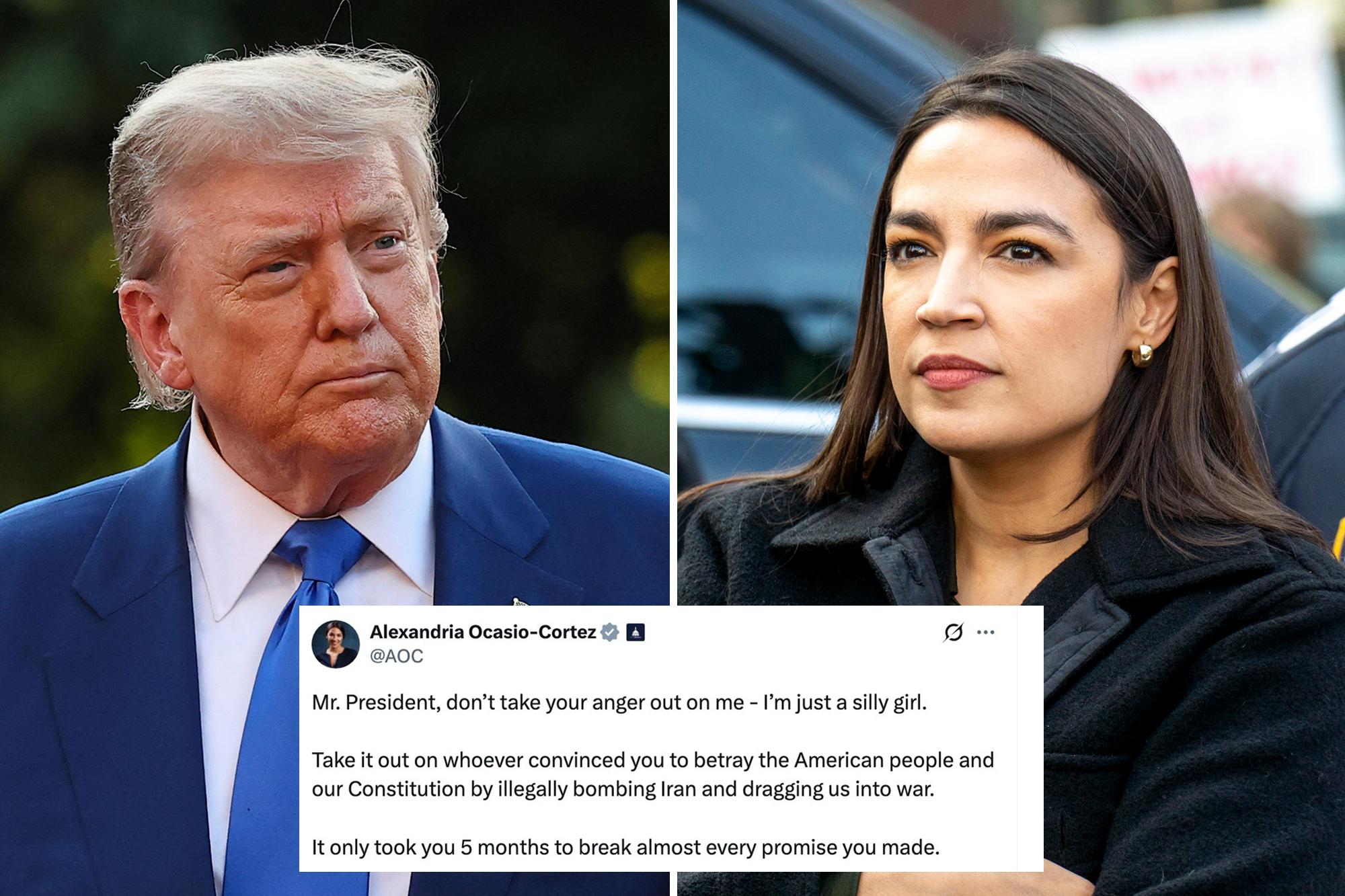 AOC responds to Trump’s blistering criticism over her calls for his ...