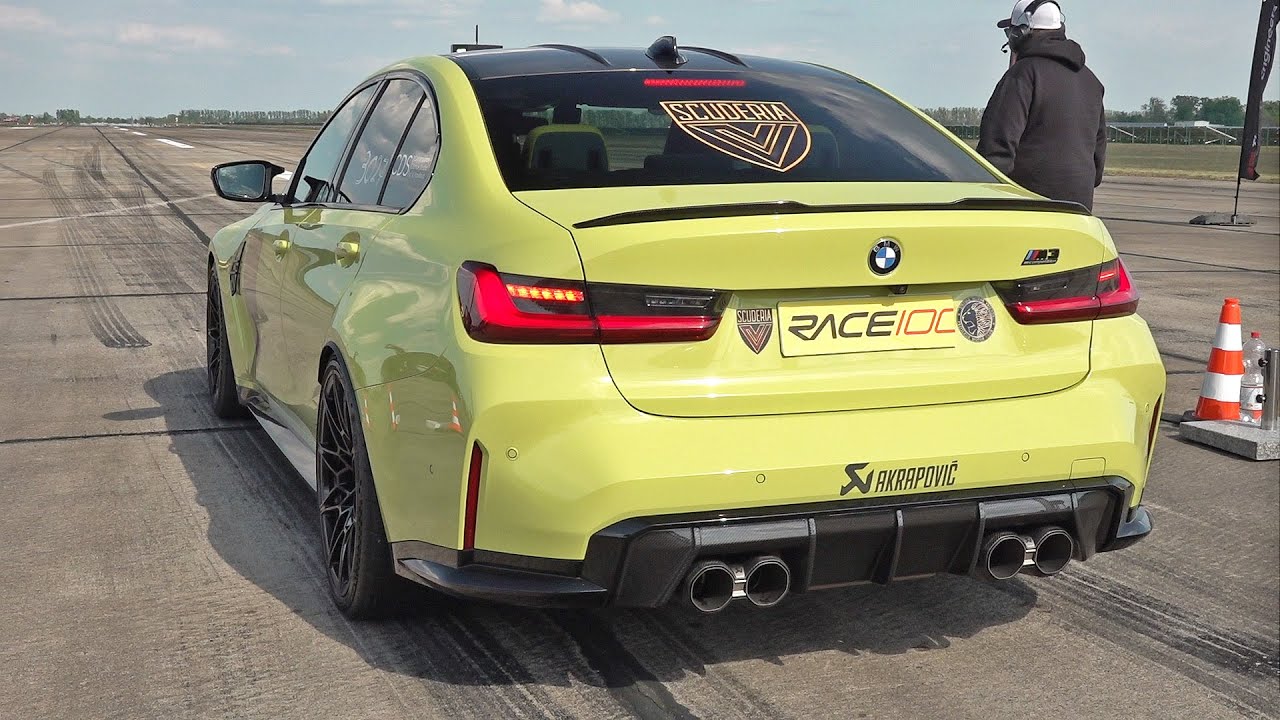BMW M3 G80 con Akrapovic – Accelerazioni, Revs & Drag Race su Strada!