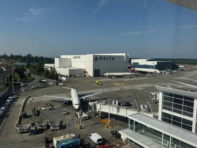 First Look at the Delta One Lounge at Seattle, Overlooking the New Sky Club