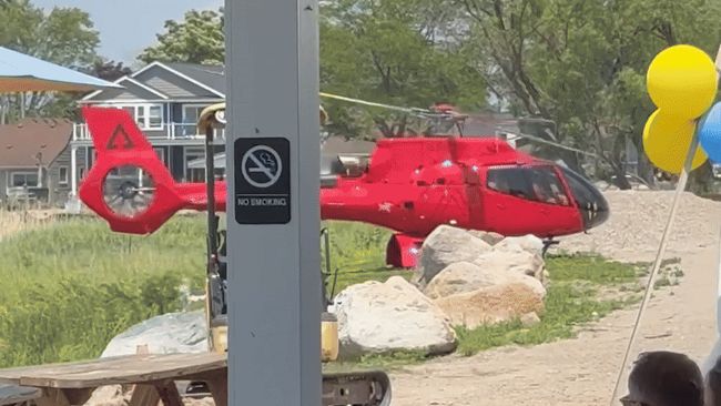 Dramatic Video Shows Moment Helicopter Flips upon Landing in Michigan