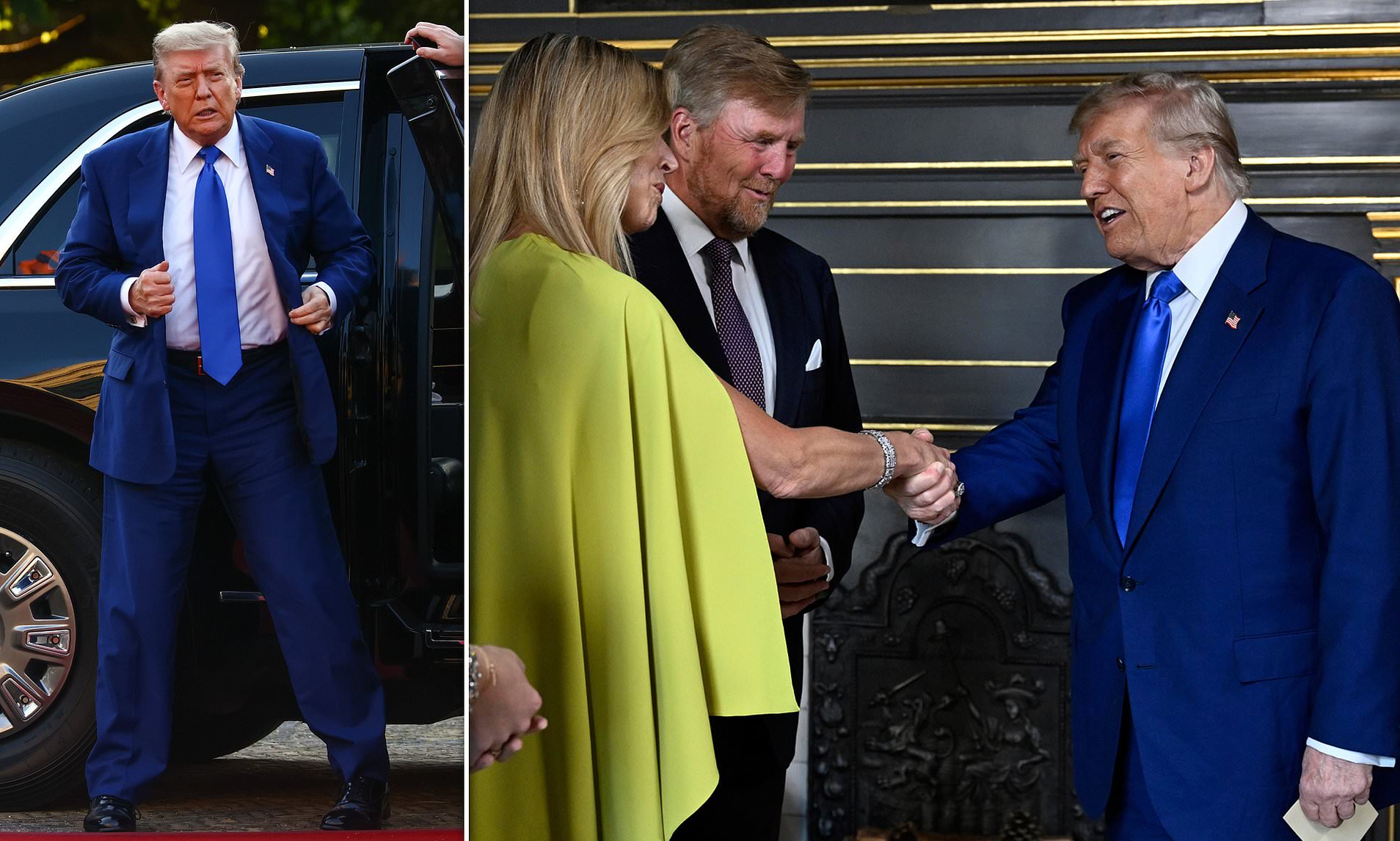 Trump greeted by Dutch royalty at NATO amid victory lap over Iran ...