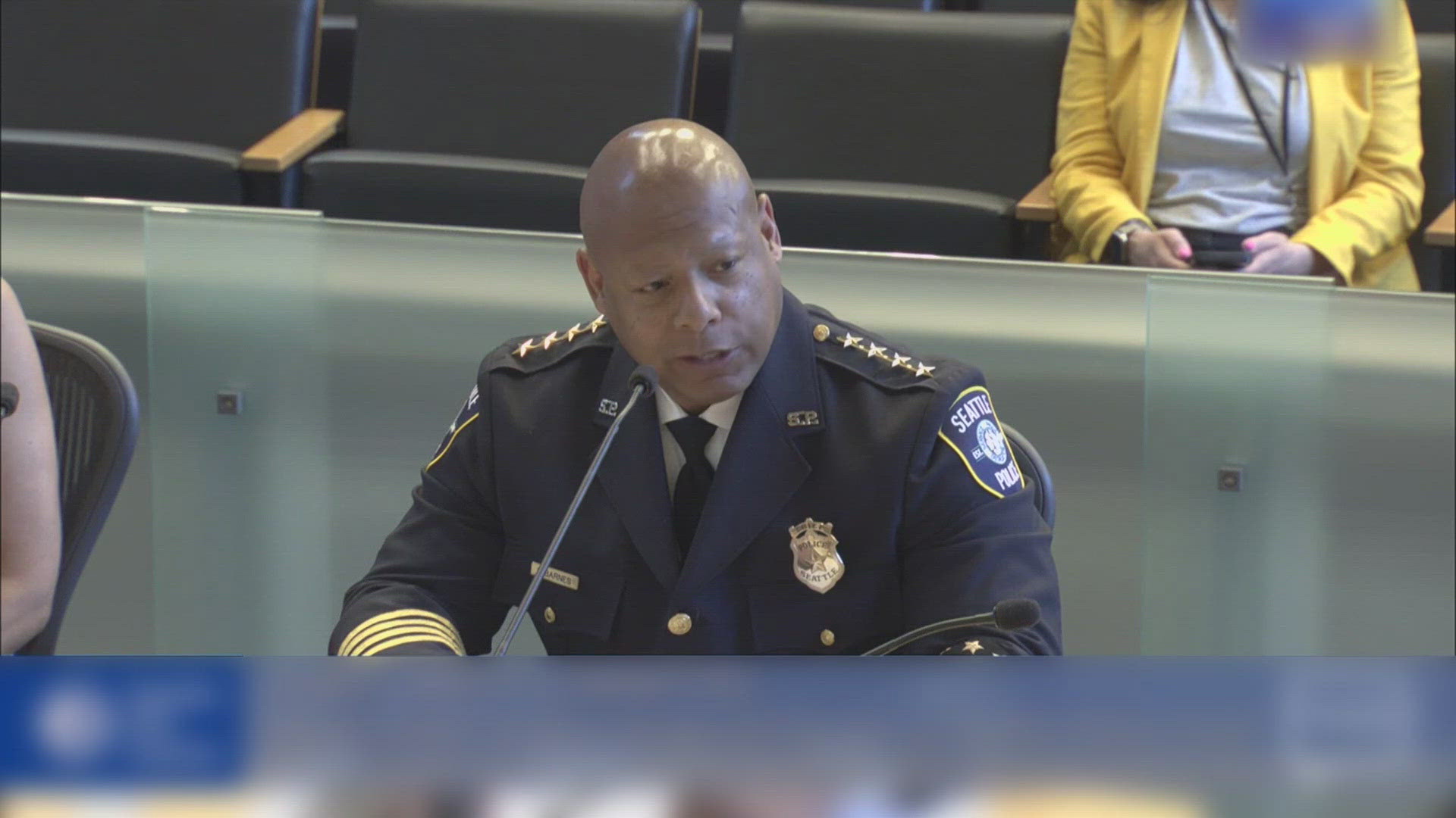 SPD chief cites hiring gains, falling crime in first six months