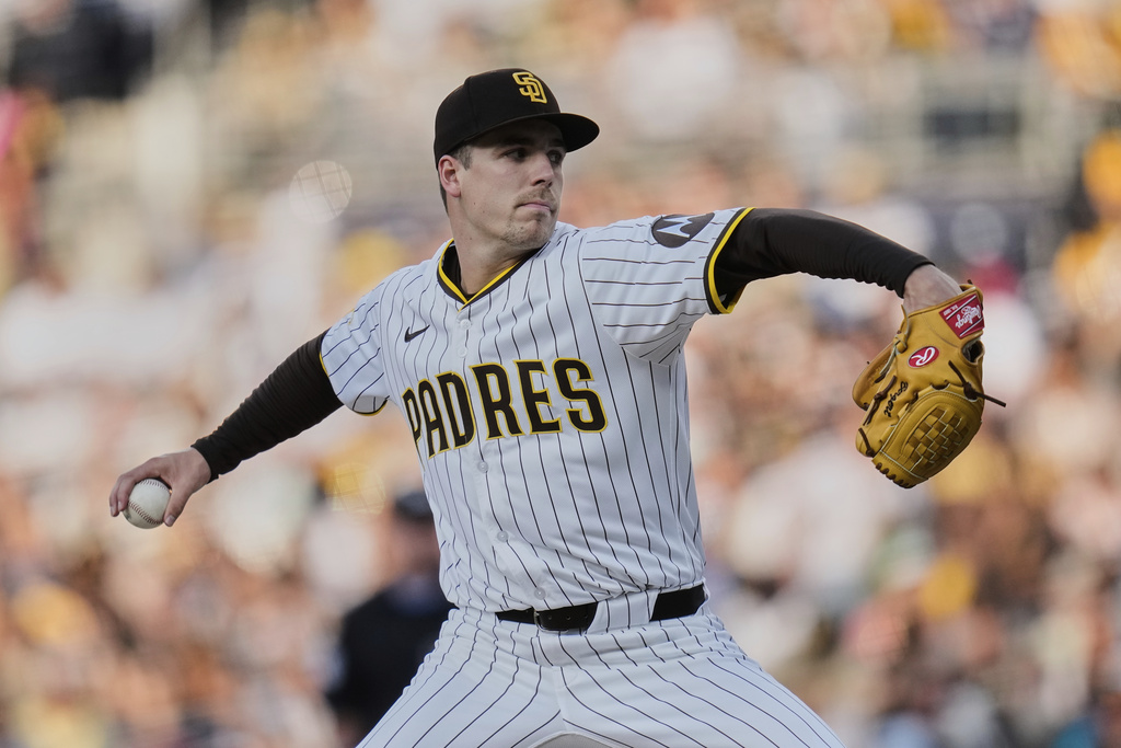 Padres rookie righty Bergert knocked out of game by line drive off his ...