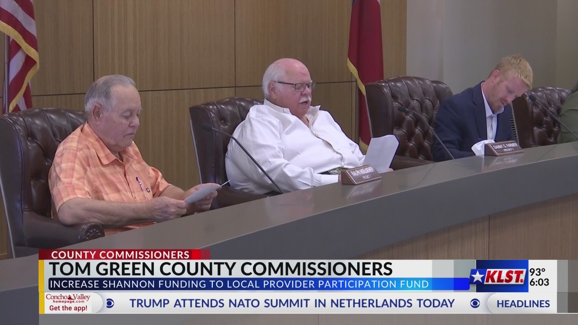 Tom Green county Commissioners increase Shannon funding to local ...