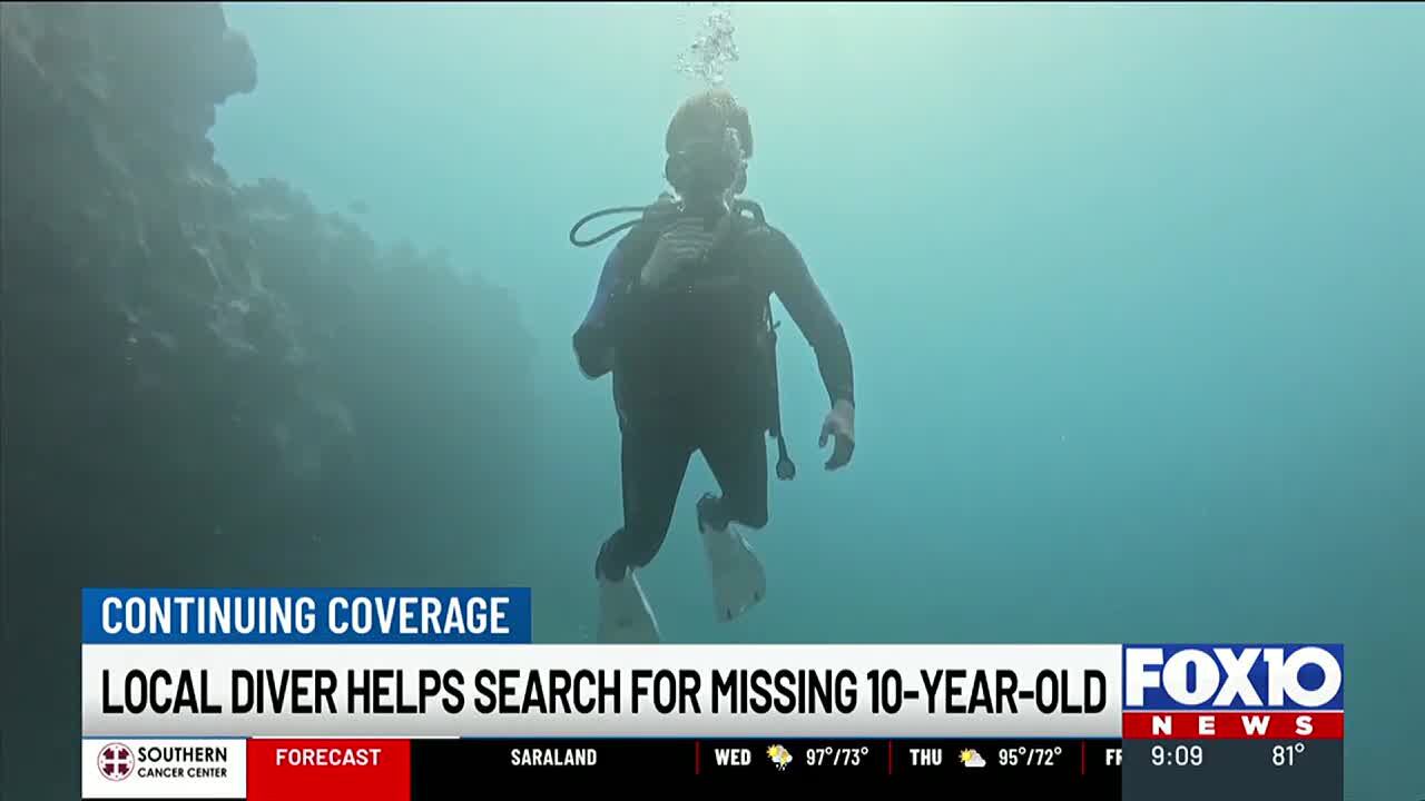Local diver spearheads search efforts to find missing 10-year-old near the Destin East Pass