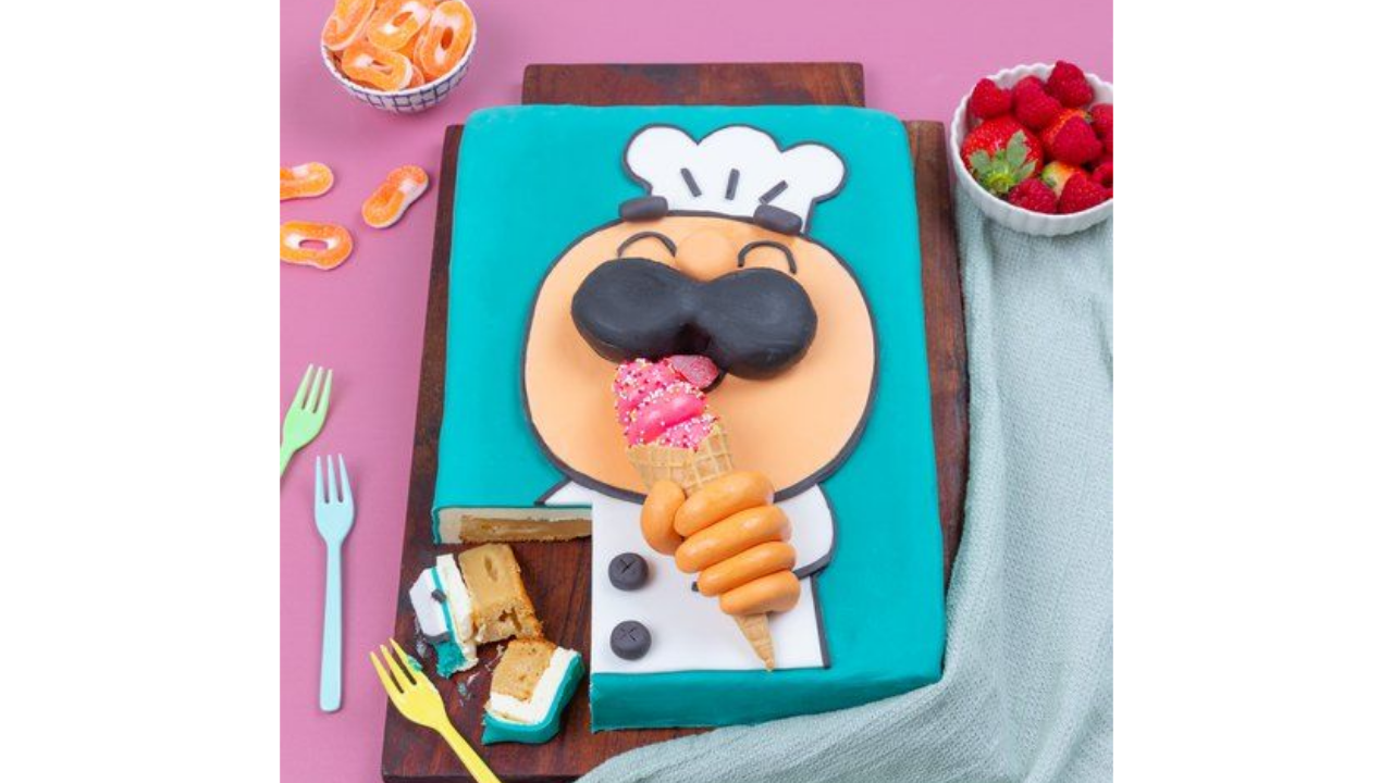 Maurice Ice Cream Cake Creation