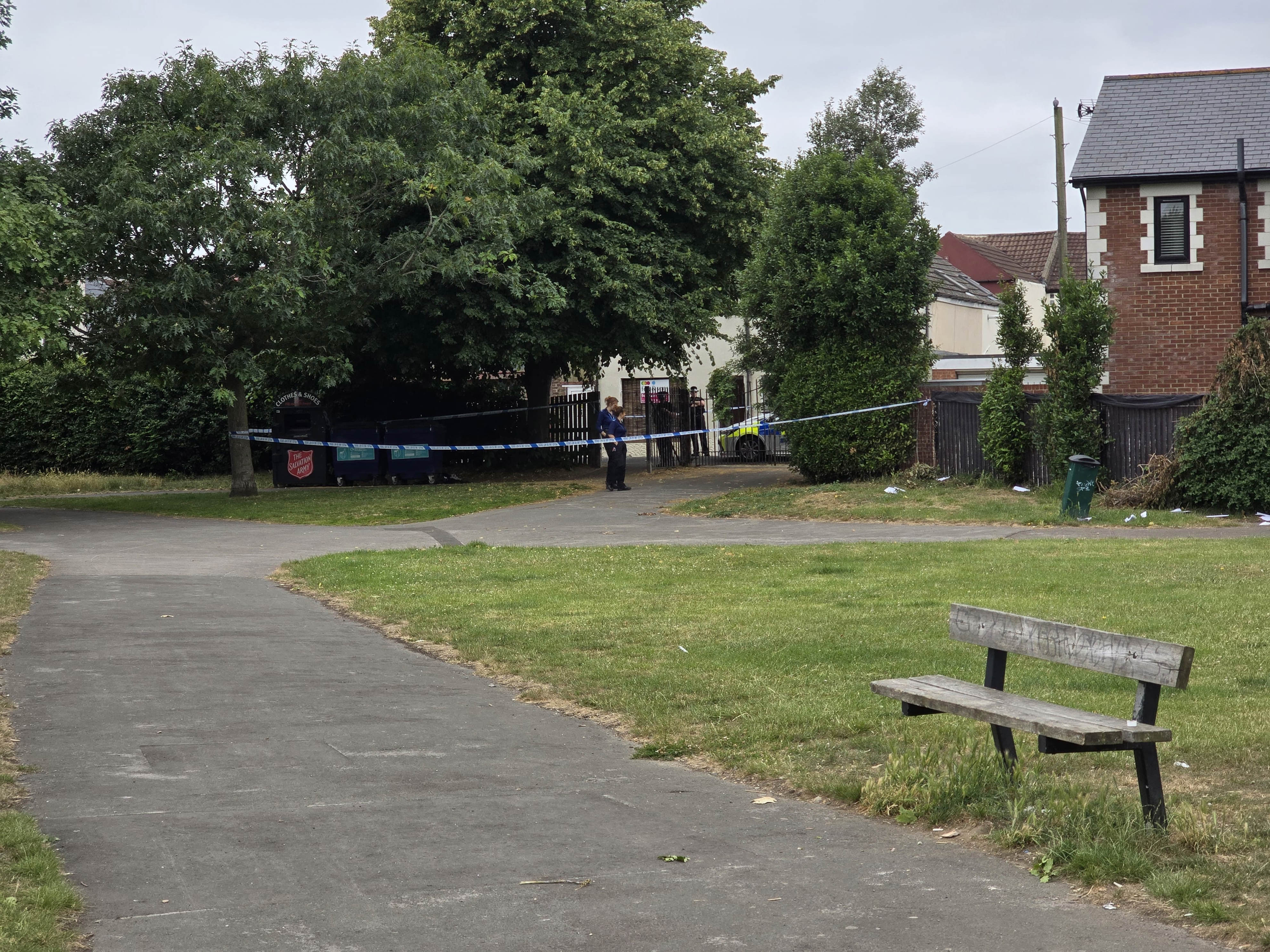 Road closure and police cordon after incident in Fratton
