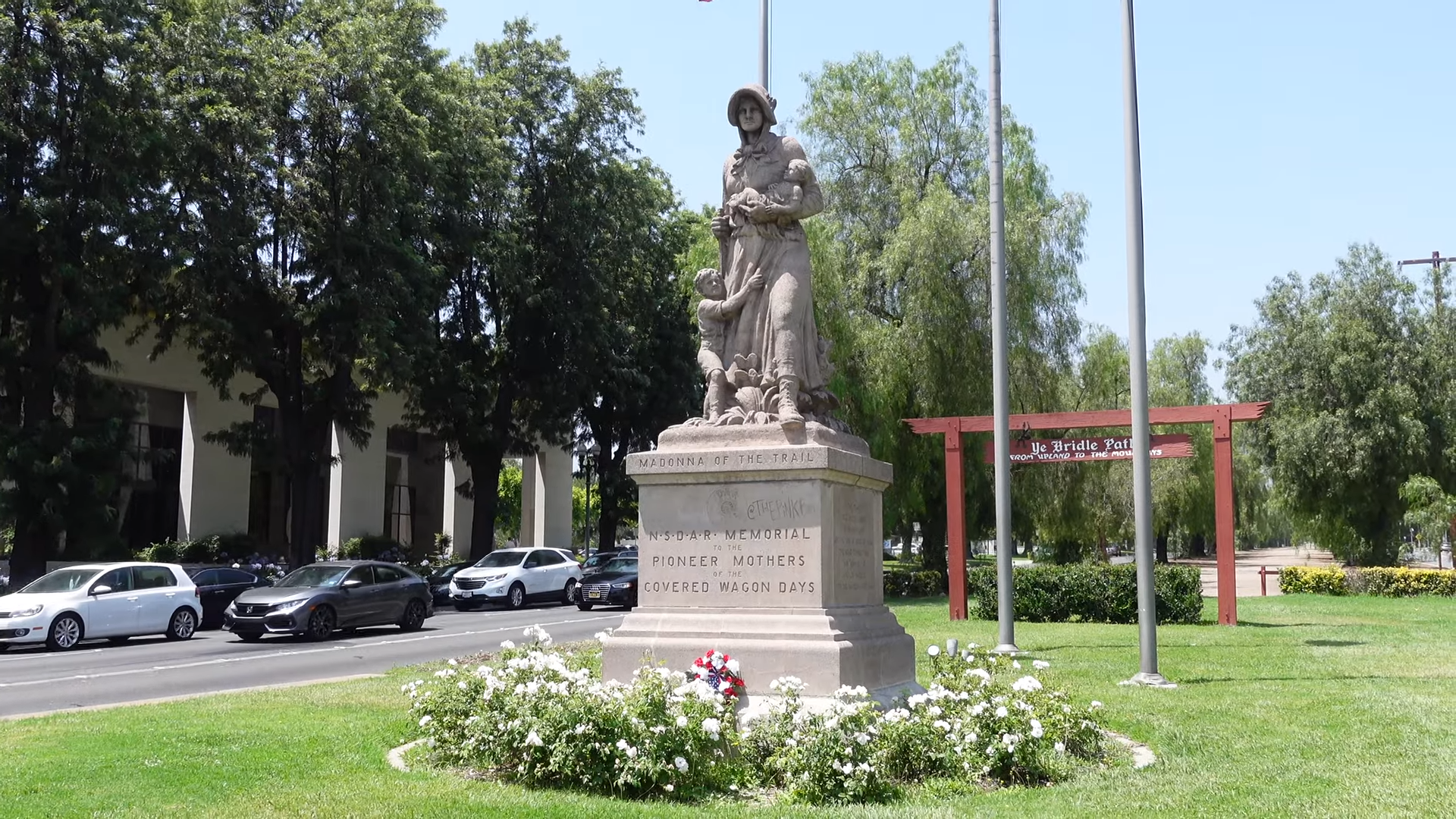 The Only Madonna of the Trail Left on Route 66