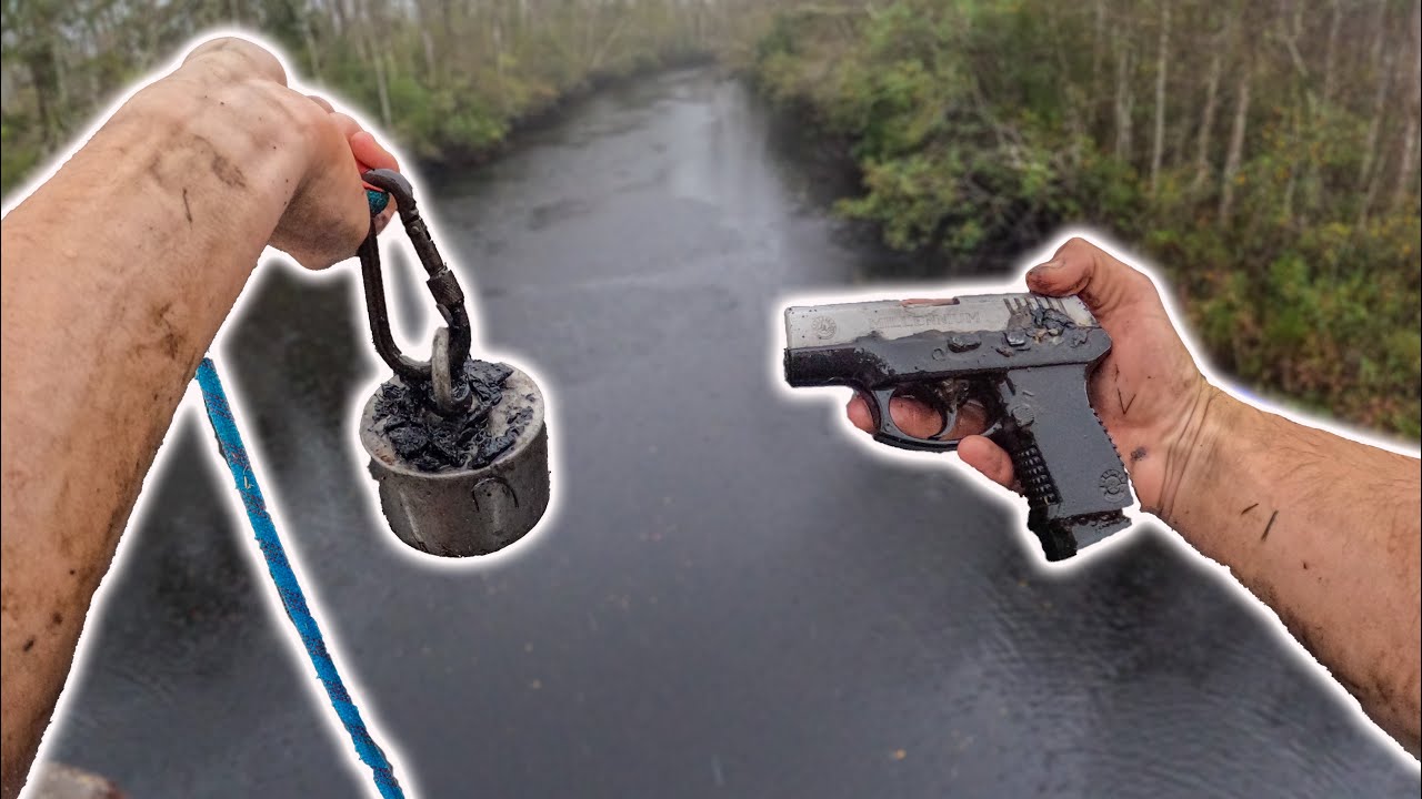 Sketchy Bridge, Sketchier Find – Weapon Cache Magnet Fishing