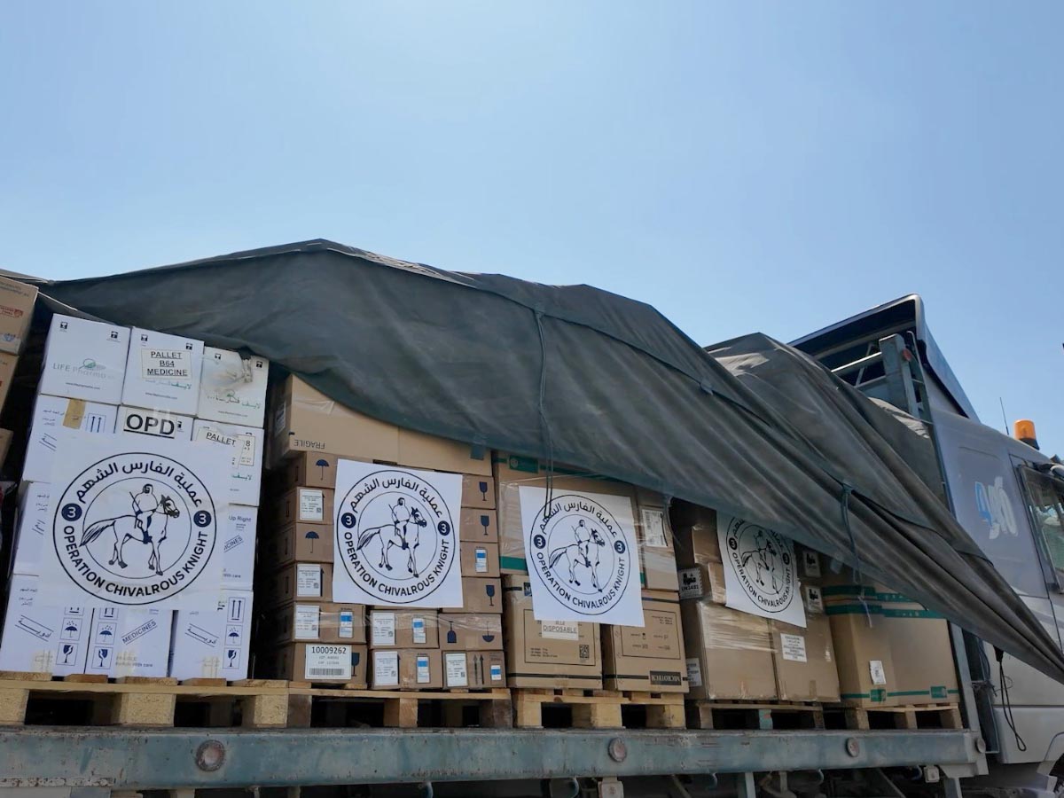 'Operation Chivalrous Knight 3' delivers new medical aid to Gaza via WHO