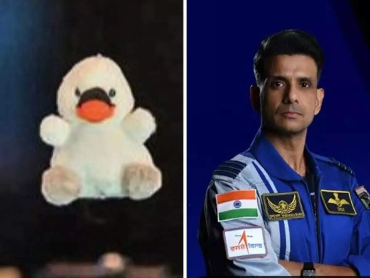 Why is Shubhanshu Shukla carrying this white baby swan soft toy named ...
