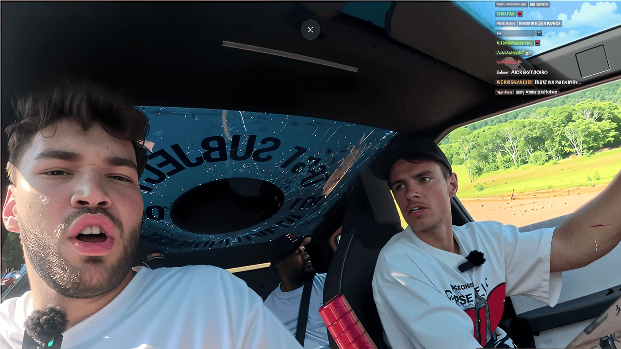 Adin Ross and Rampage Jackson injured as WhistlinDiesel flips Tesla ...