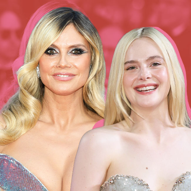 Elle Fanning And Heidi Klum Wear Mermaid Dresses On The Red Carpet