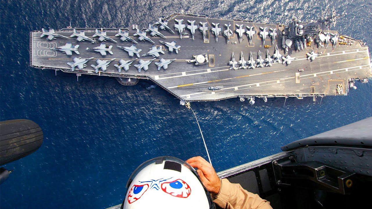 US special forces conduct impressive parachute drop over aircraft ...