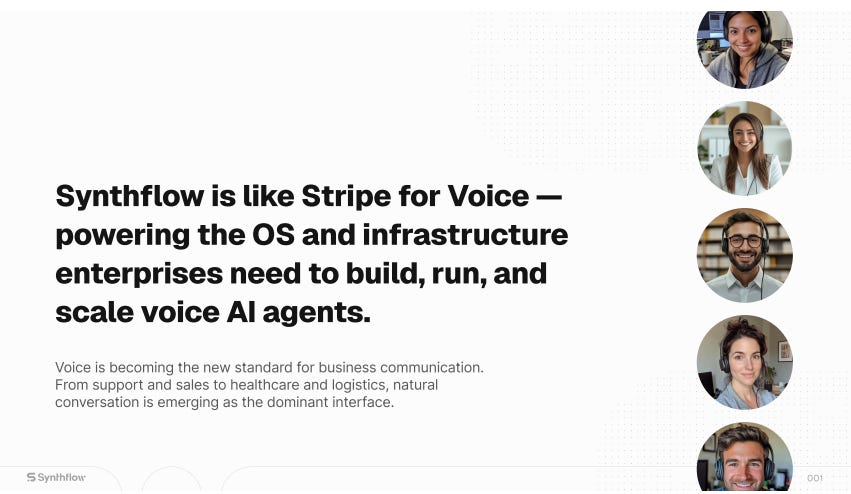 Synthflow AI is bringing 'conversational' voice agents to call centers. Read the pitch deck that ...