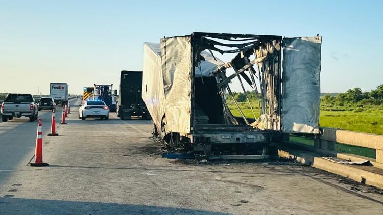 All lanes reopen on Bonnet Carré Spillway after 18-Wheeler fire, multi ...