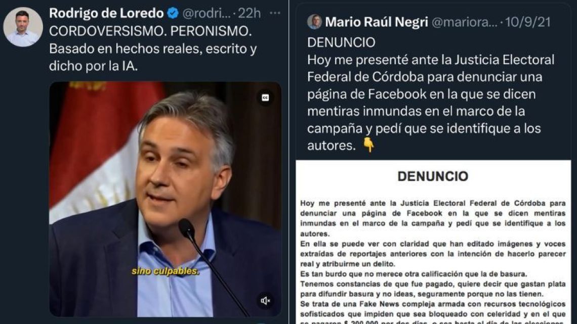 Campaña sucia con IA: el caso De Loredo y el antecedente donde Mario ...