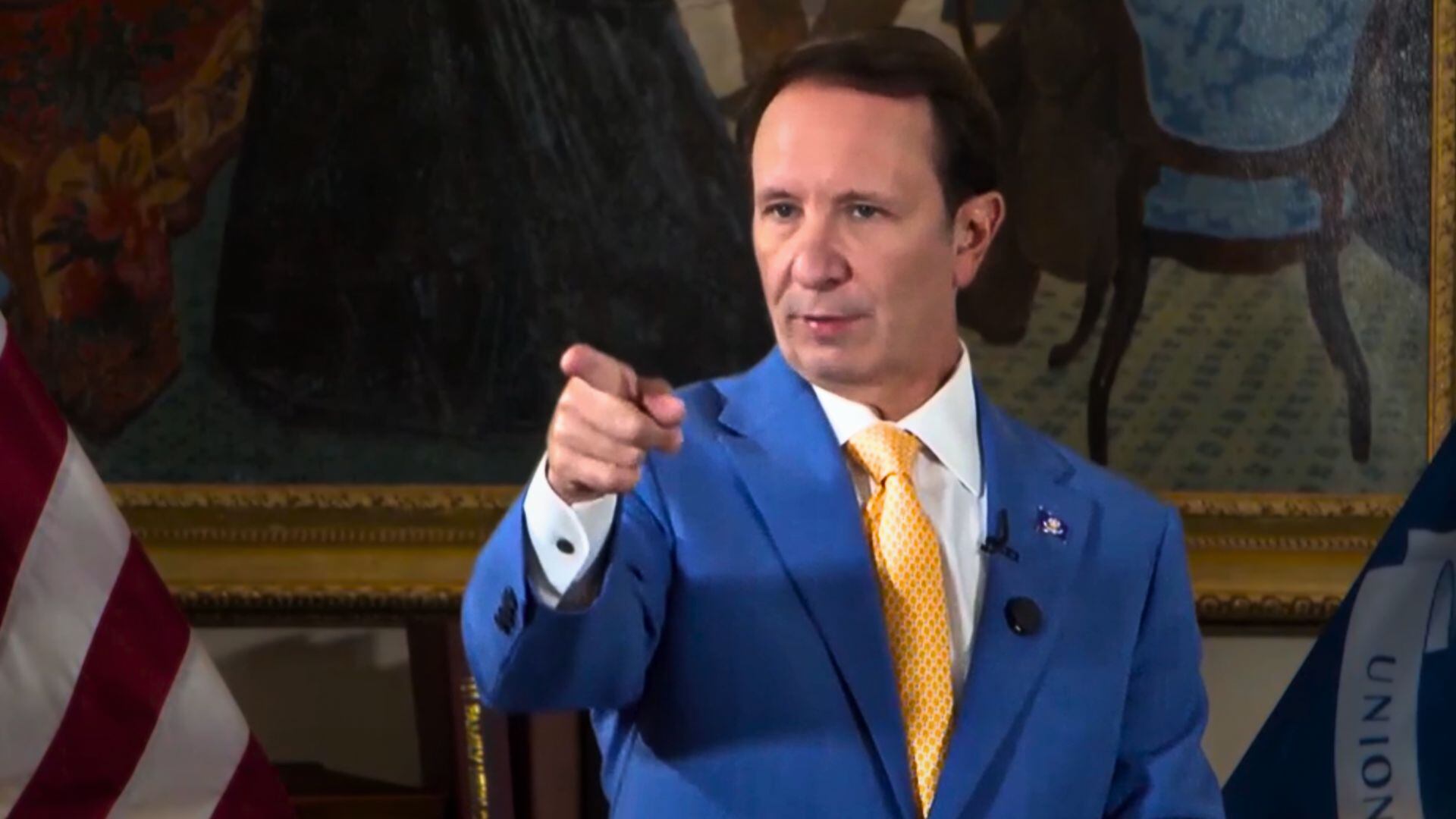 Gov. Landry holds news conference on ‘reining in big government’, signs ...