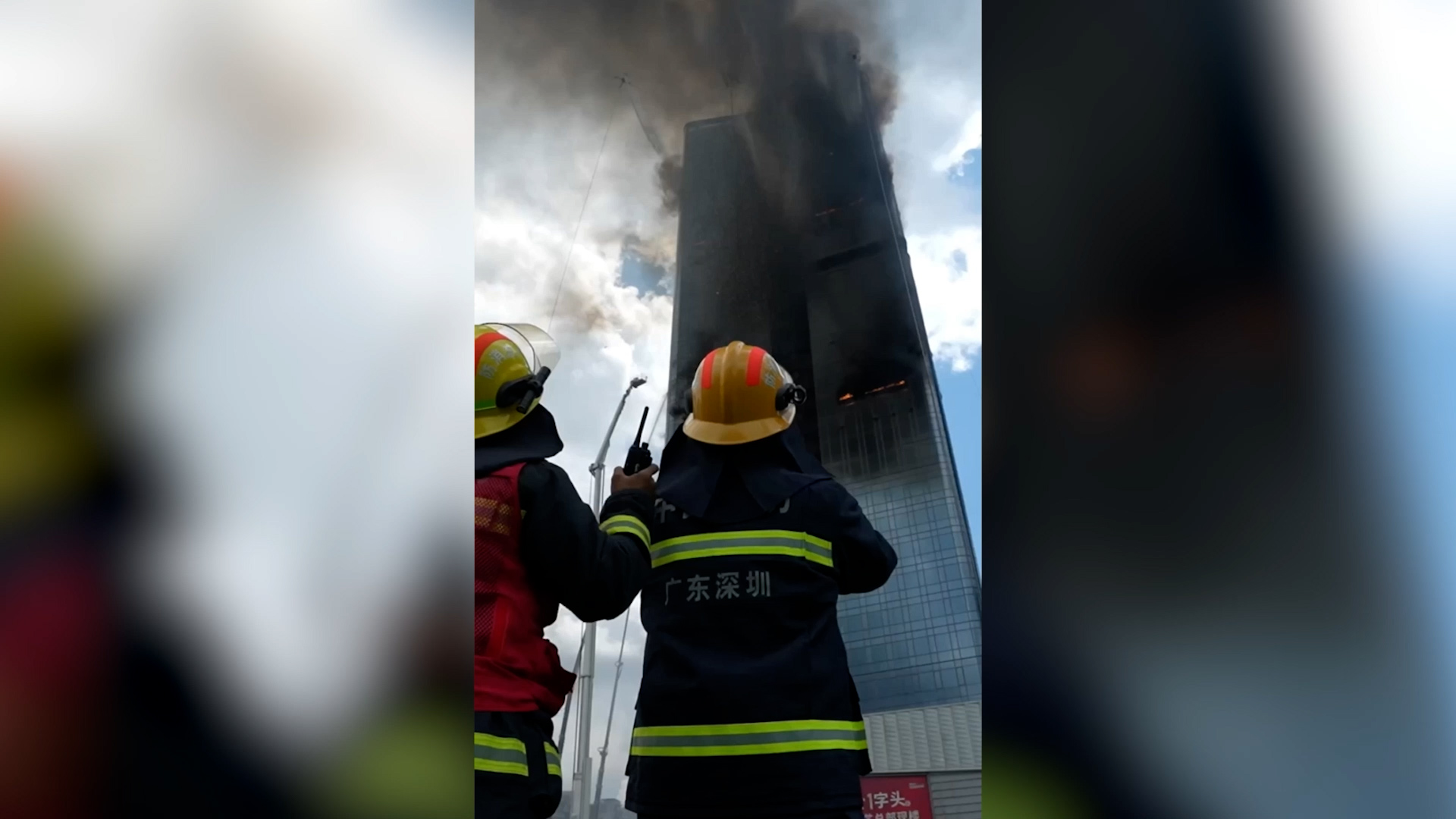Firefighting drones deployed in high-rise fire drill in China