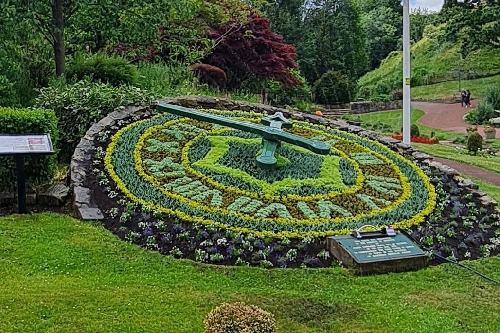 Morpeth's Floral Clock looking lovely once again
