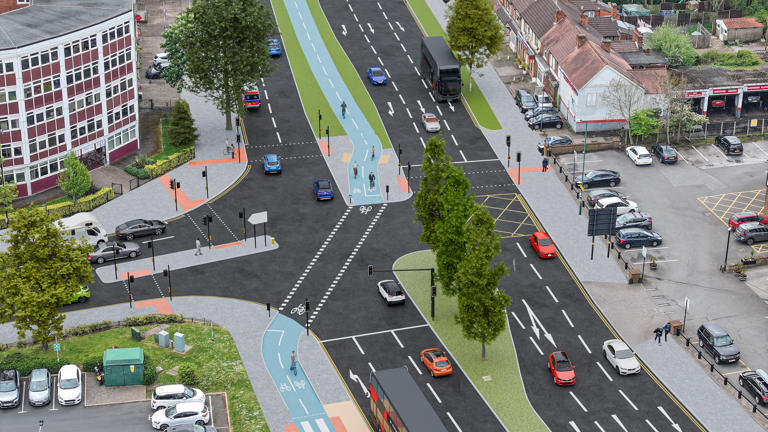 A38 Birmingham to Longbridge bike lane: cyclists over the moon with ...