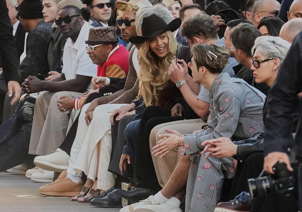 Beyoncé, J-Hope among stars at Pharrell's Vuitton show
