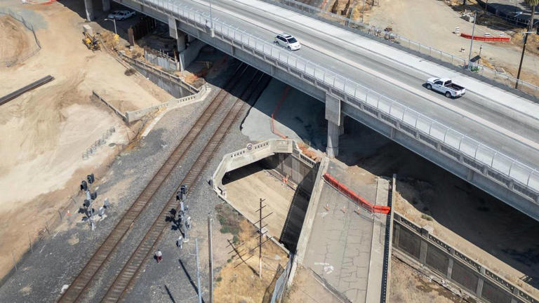 New overpass opens in Fresno as part of California high-speed rail project