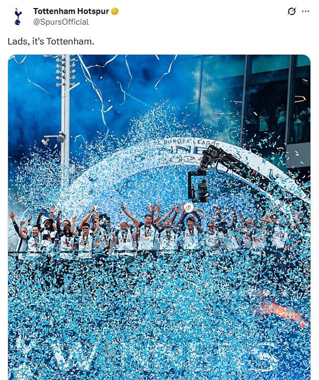 Tottenham fire back at famous Man United jibe as they release Europa ...