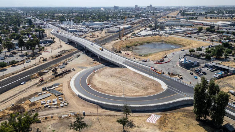 New overpass opens in Fresno as part of California high-speed rail project