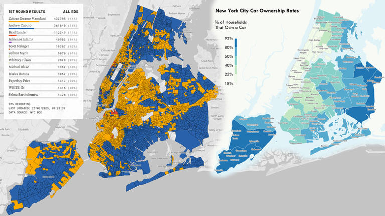NYC's Upset Election Was Drawn Along An Odd Line: Car Ownership