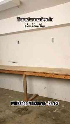 Extreme Garage Workshop Makeover - Part 3 #shorts #diyworkshop #workshop