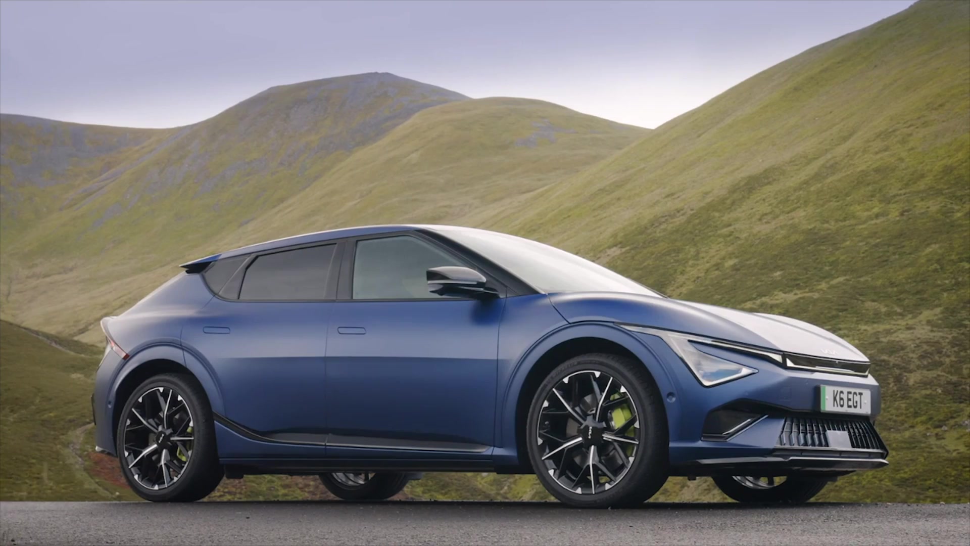Kia EV6 GT Design Preview in Yacht Matt Blue