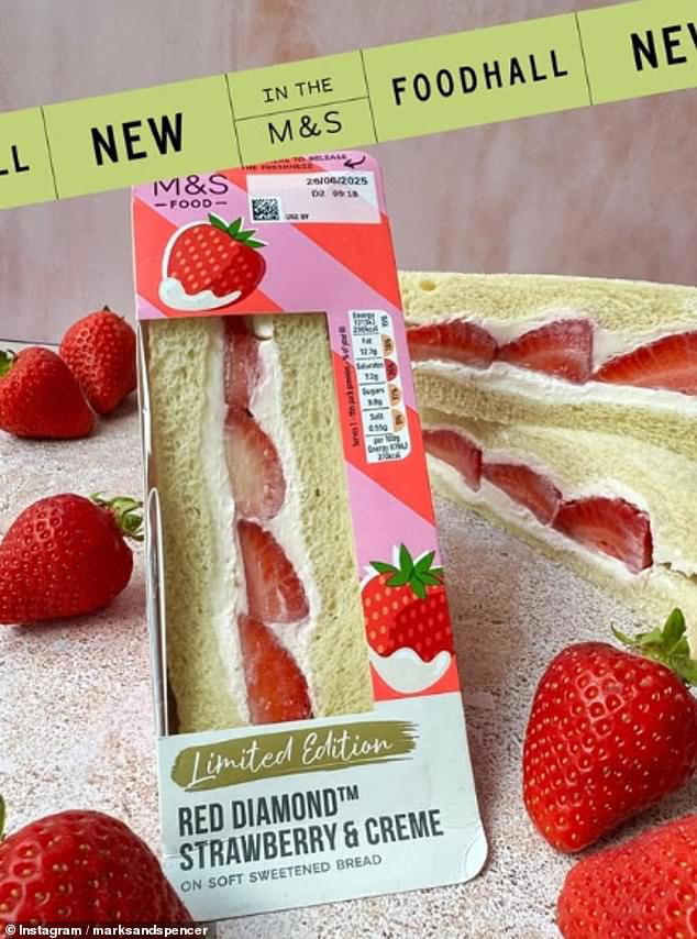 M&S launches new strawberries and cream sandwich just in time for Wimbledon