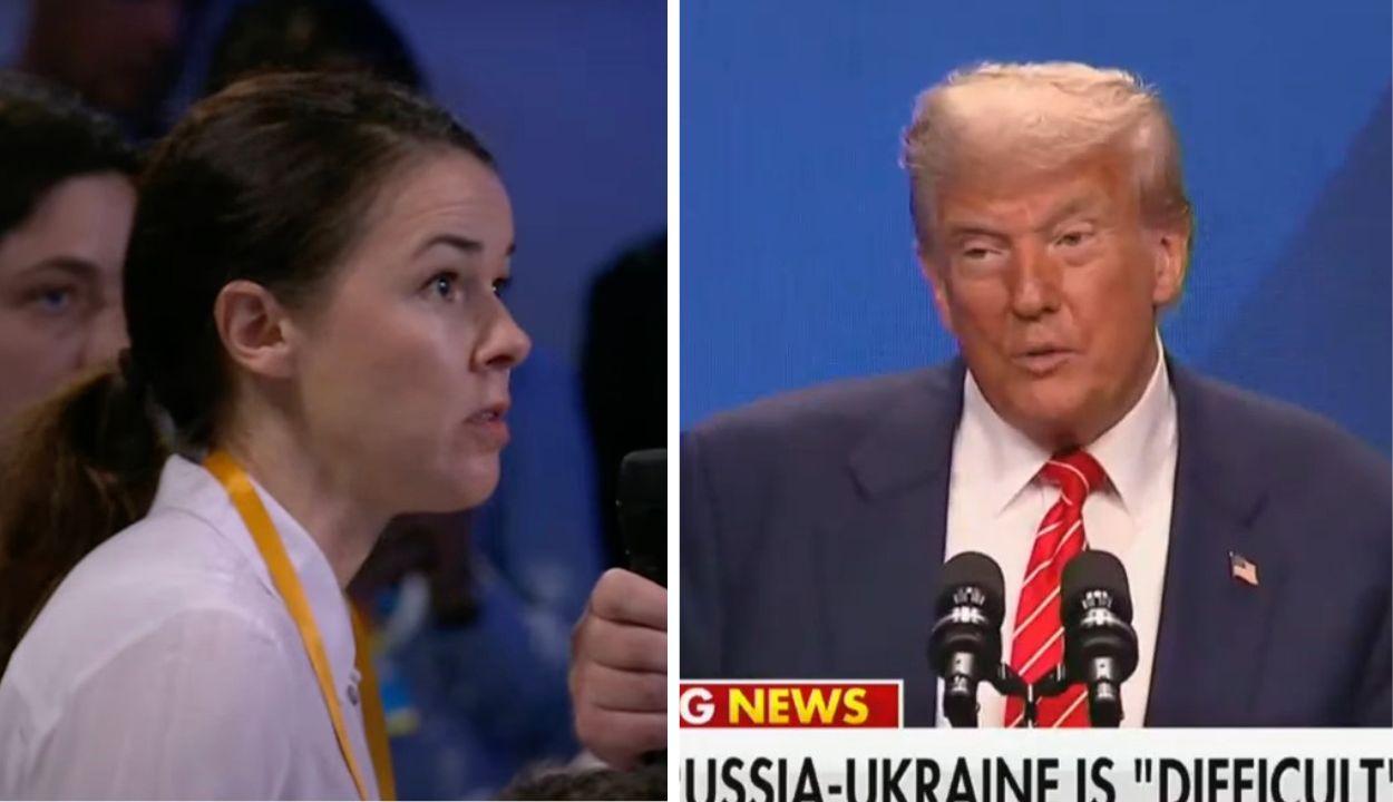 Trump Has Tender Exchange With Ukrainian Reporter During Tense NATO ...