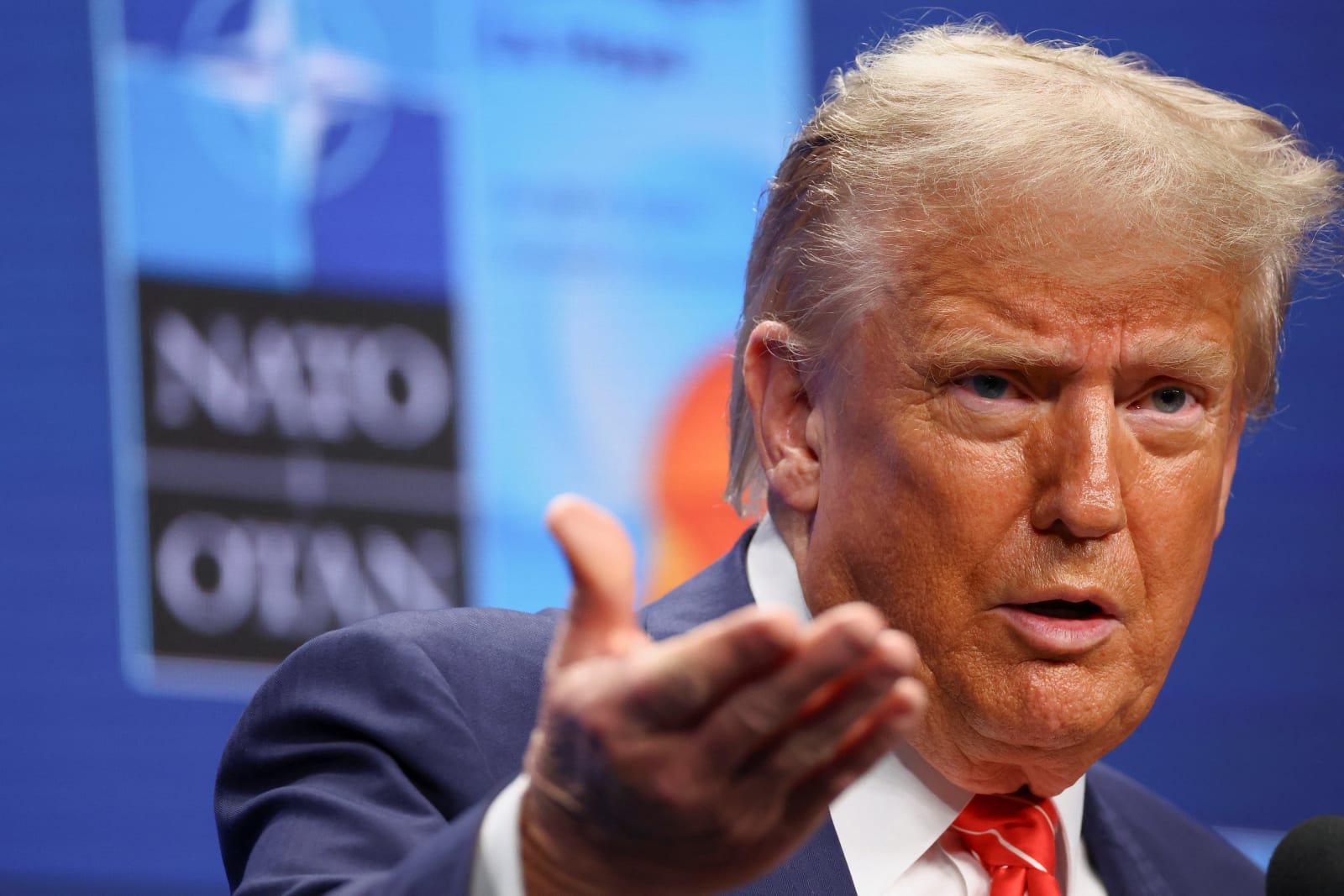 Trump spirals off-script as NATO presser turns to presidential brag session