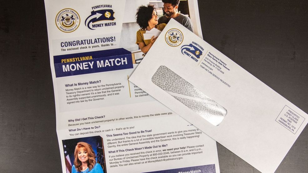 Pennsylvania residents get surprise cash as $9.2M in Money Match checks ...