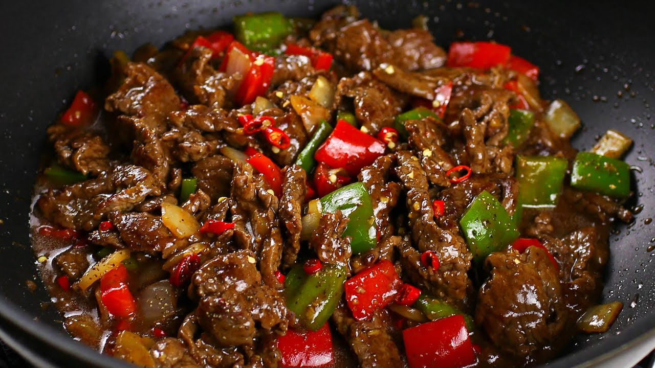 I made pepper steak in 15 minutes! 😋