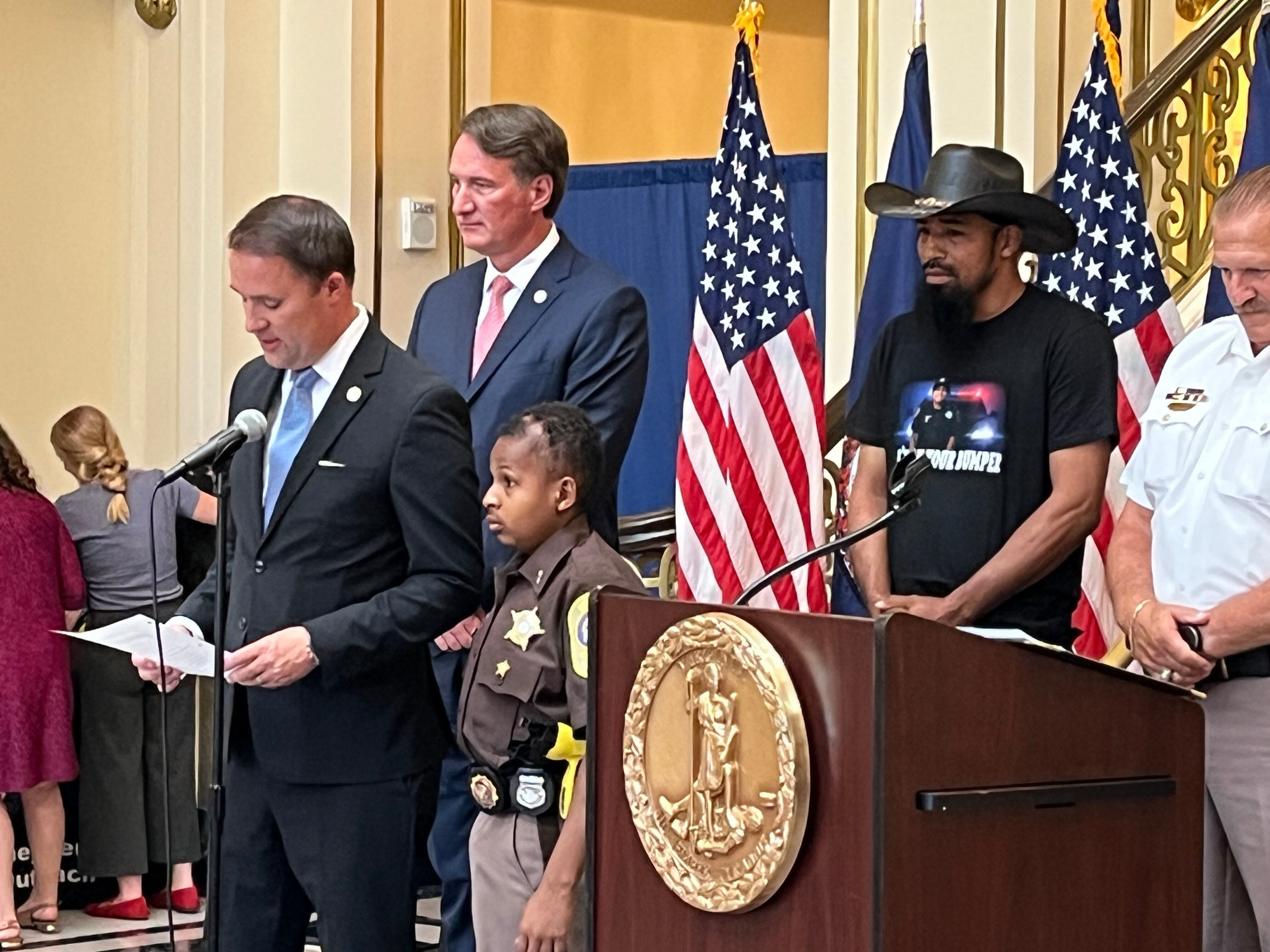 13-year-old battling brain cancer sworn into multiple Va. law ...