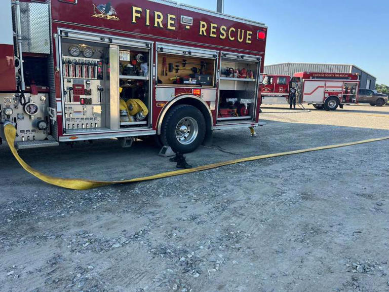 Fire erupts in grain elevator in Caroline
