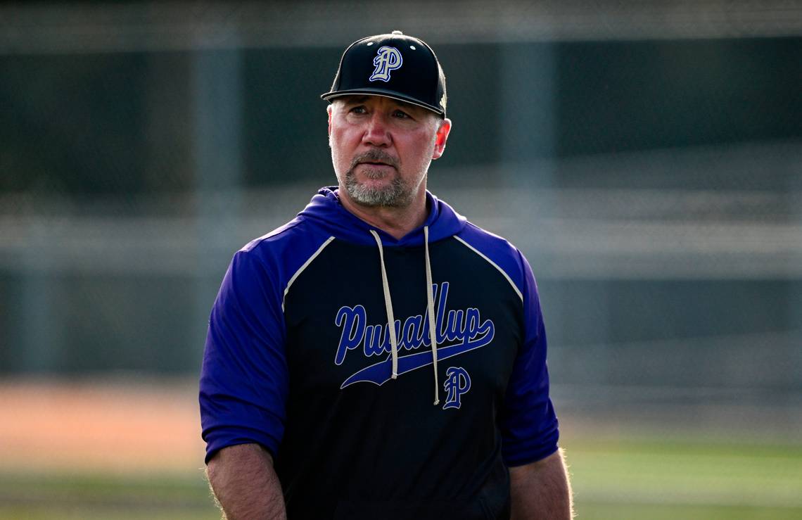 Longtime Puyallup High School baseball coach Marc Wiese retiring