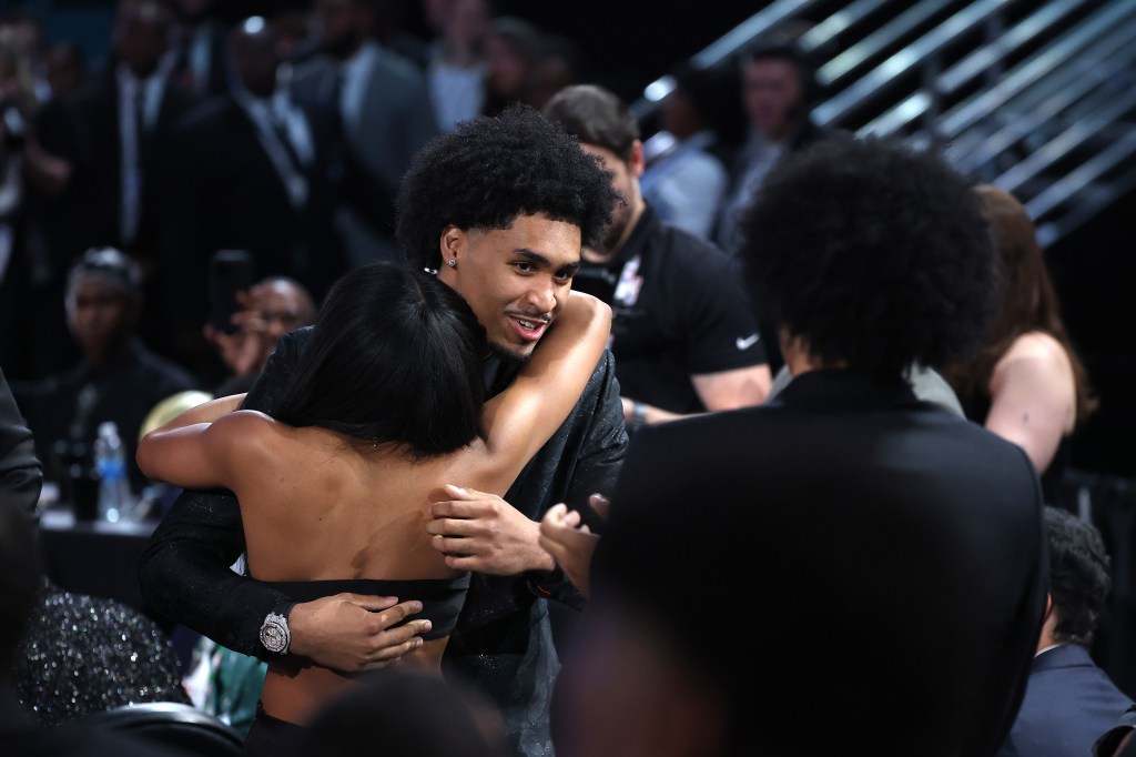 Dylan Harper’s mom, Maria, makes stunning appearance at 2025 NBA Draft