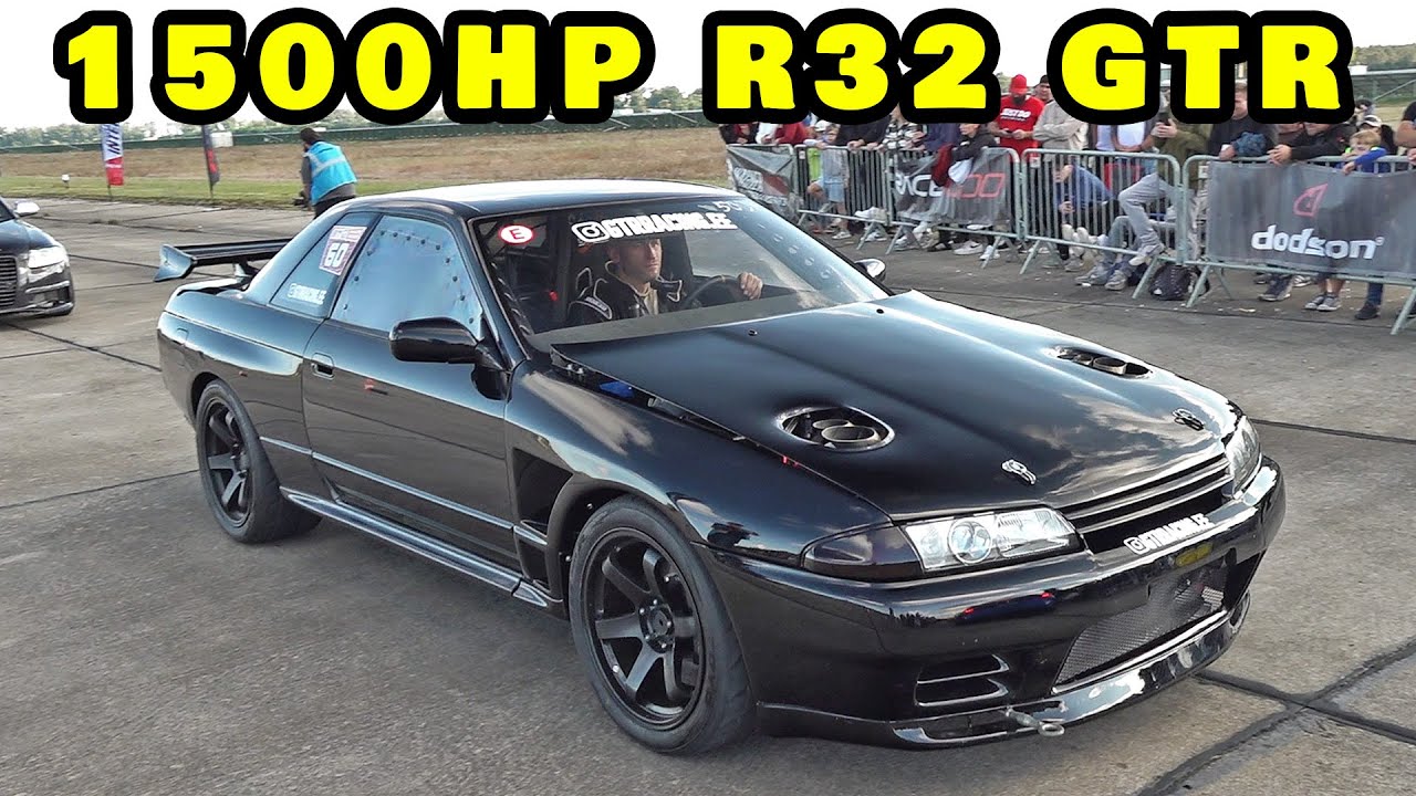 Skyline R32 GTR with VK56 Twin Turbo V8 – Hood Exhaust & 0–333 KM/H ...