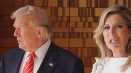 Queen Maxima of Netherlands appears to mock Trump’s expressions in ...