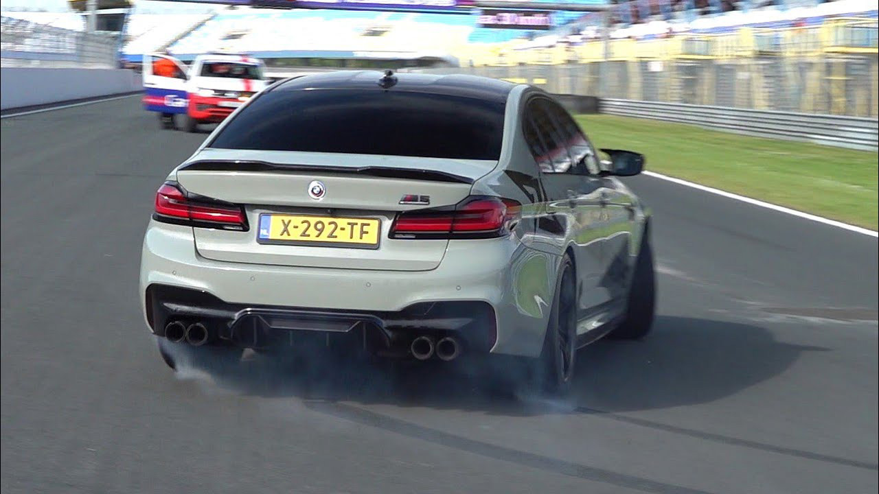 BMW M5 F90 Competition – Wild Drift Action at Car Show!