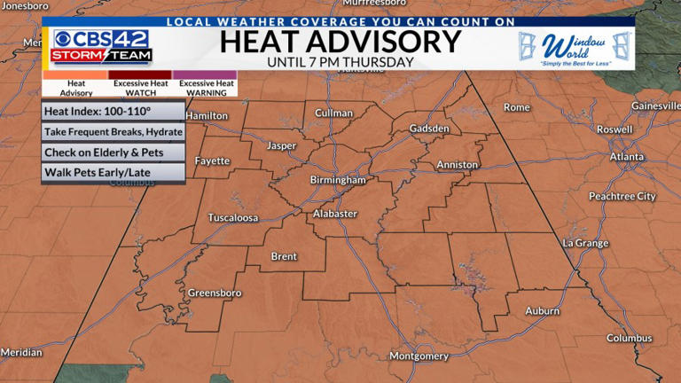 Weather Aware for intense heat, strong to severe storms for some