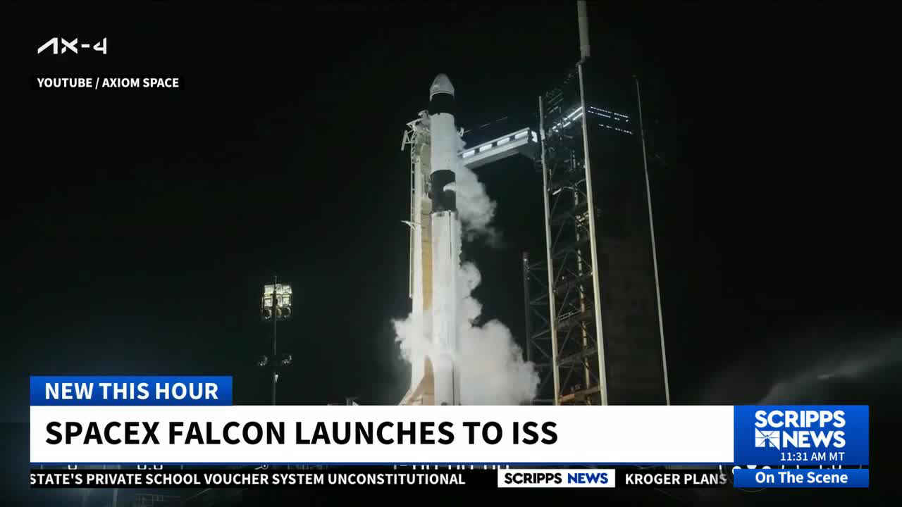 SpaceX Falcon launches to ISS SpaceX Falcon launches to ISS