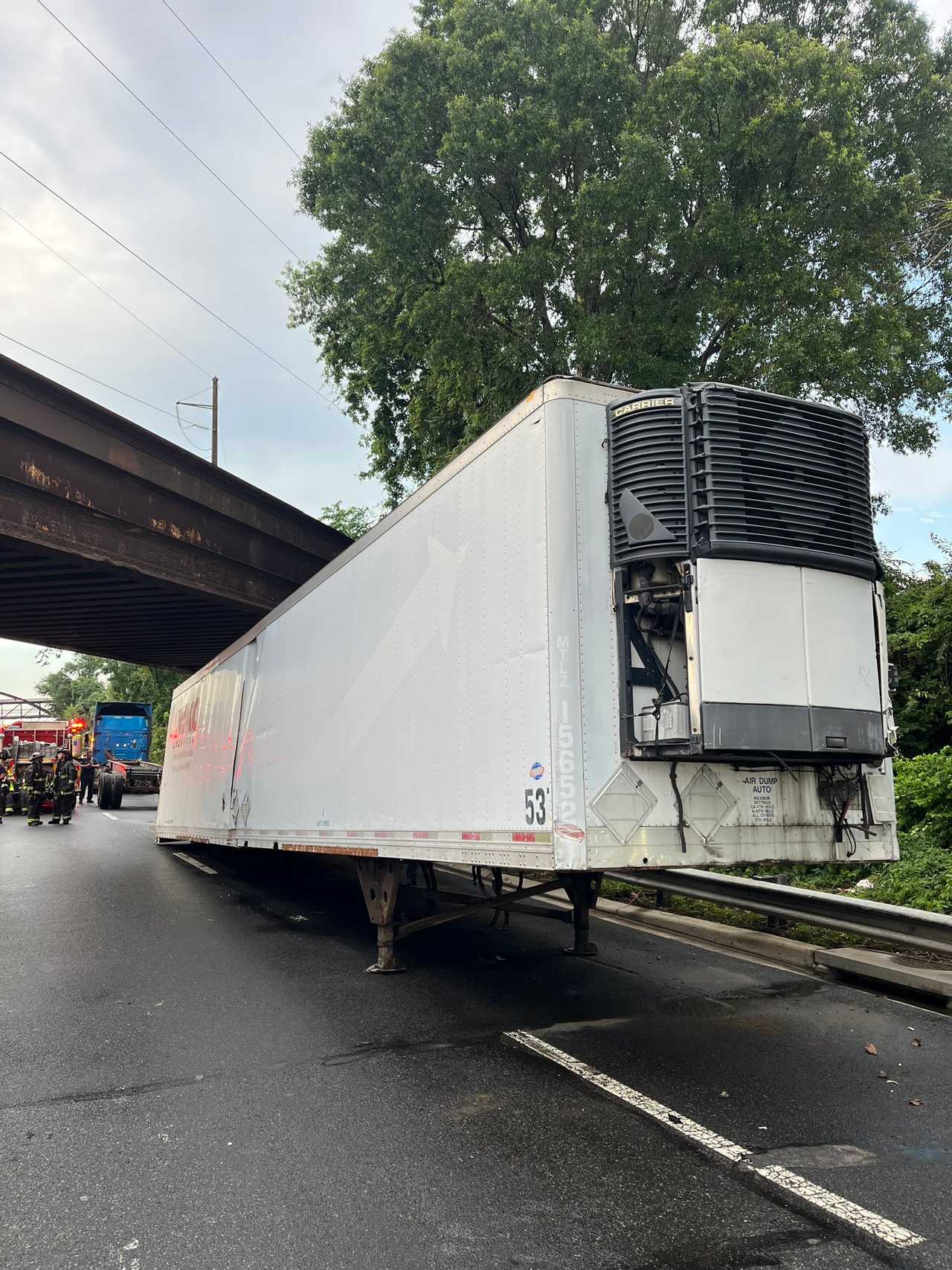 Tractor-Trailer Slams Into DC CSX Bridge, Shuts Down Stretch Of 295 ...